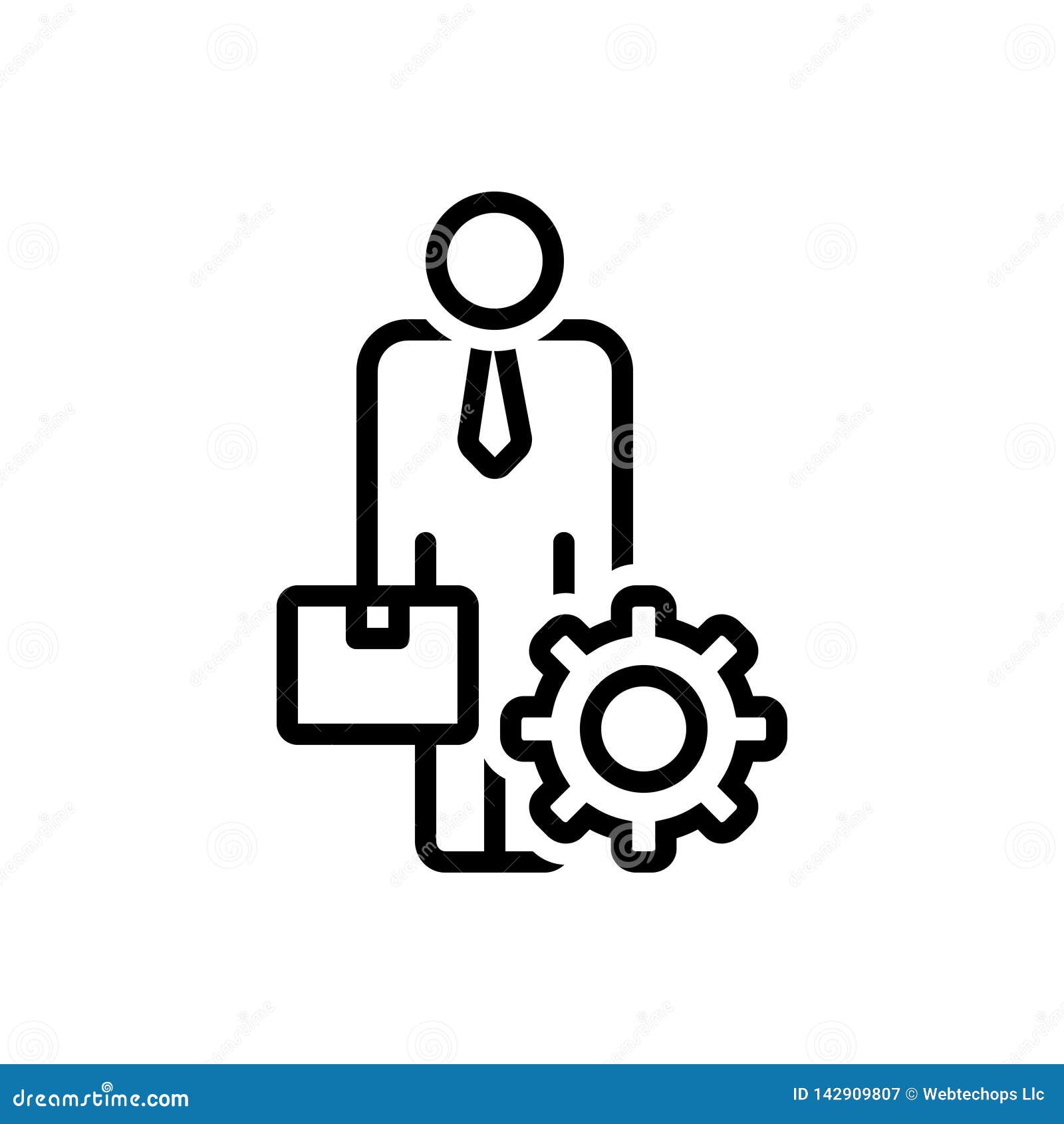 Black Line Icon for Ancillary, Helper and Accessory Stock Vector ...