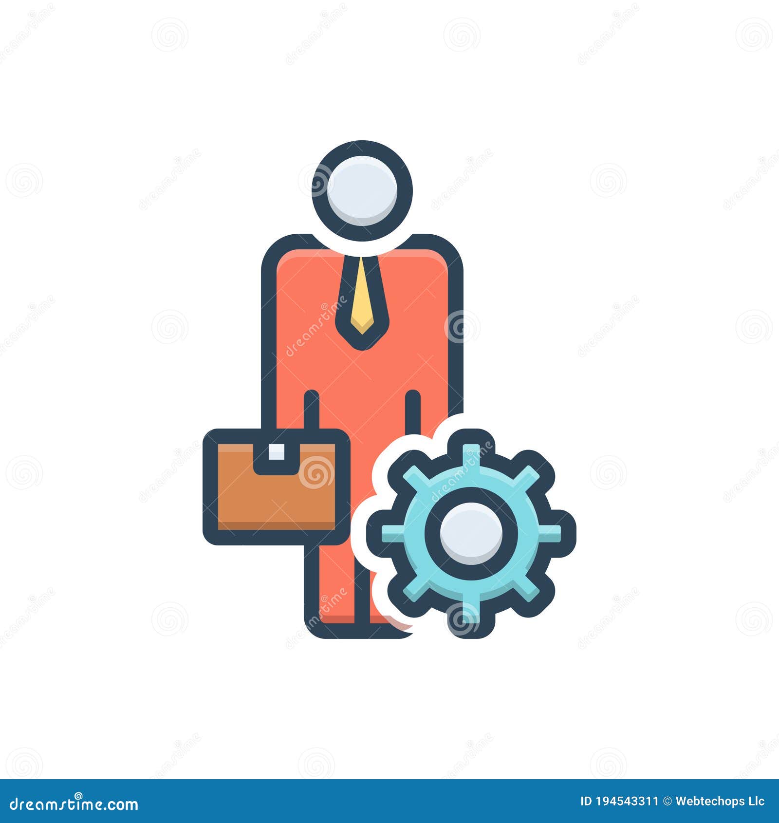 Color Illustration Icon for Ancillary, Helper and Subsidiary Stock ...