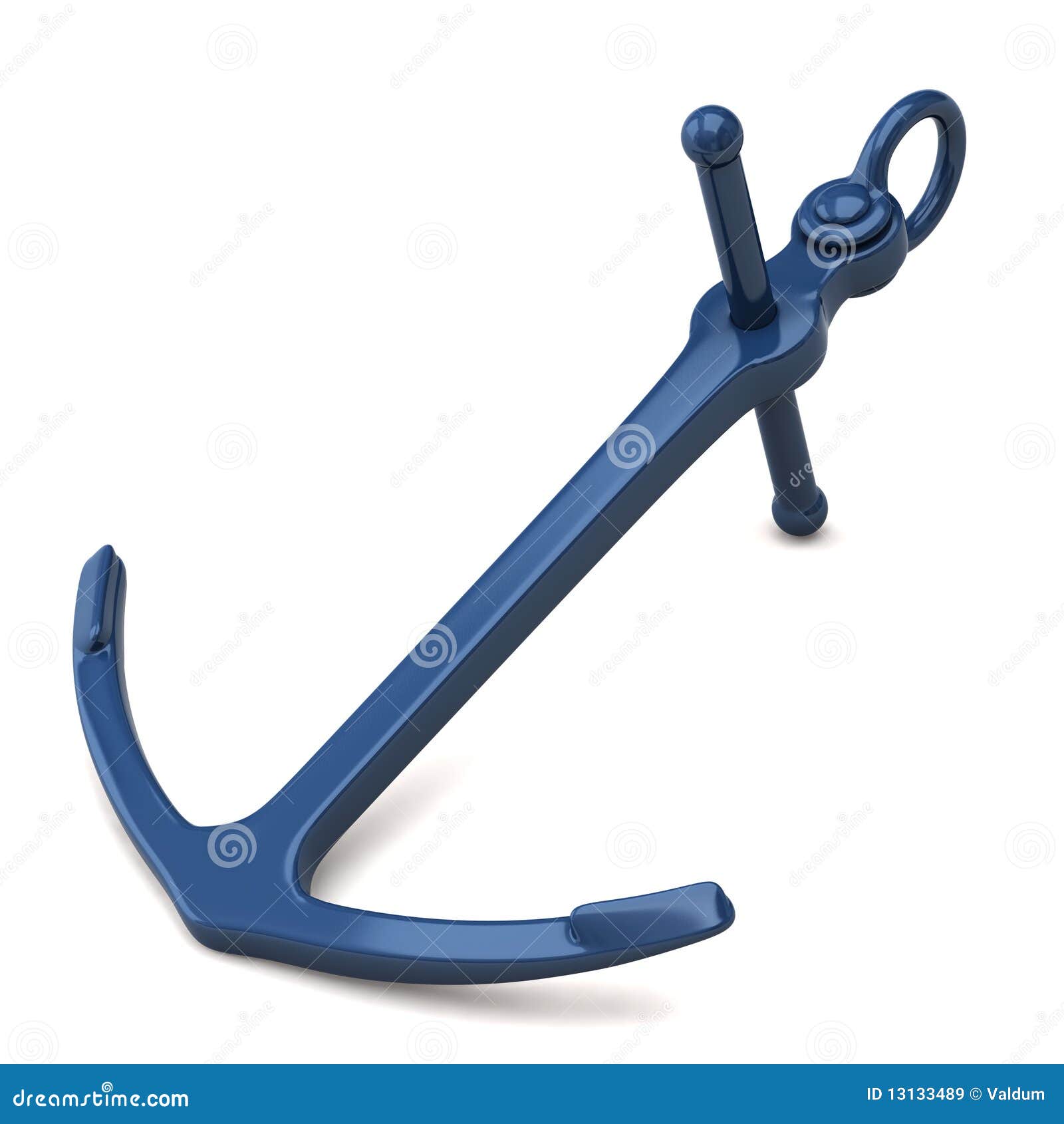 Ancla azul stock de ilustración. Ilustración de barco - 13133489
