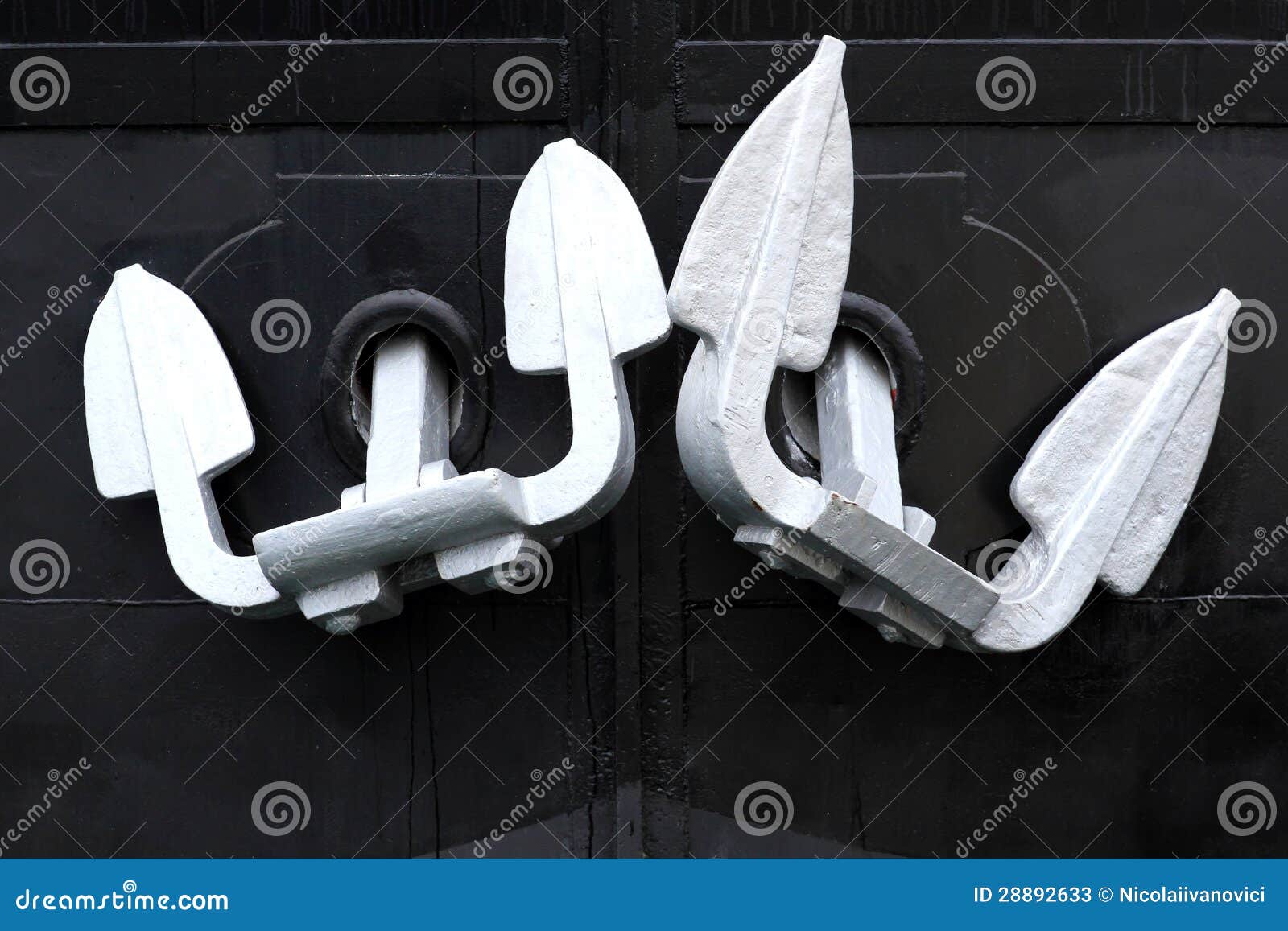 Ancla pesada grande imagen de archivo. Imagen de blanco - 28892633