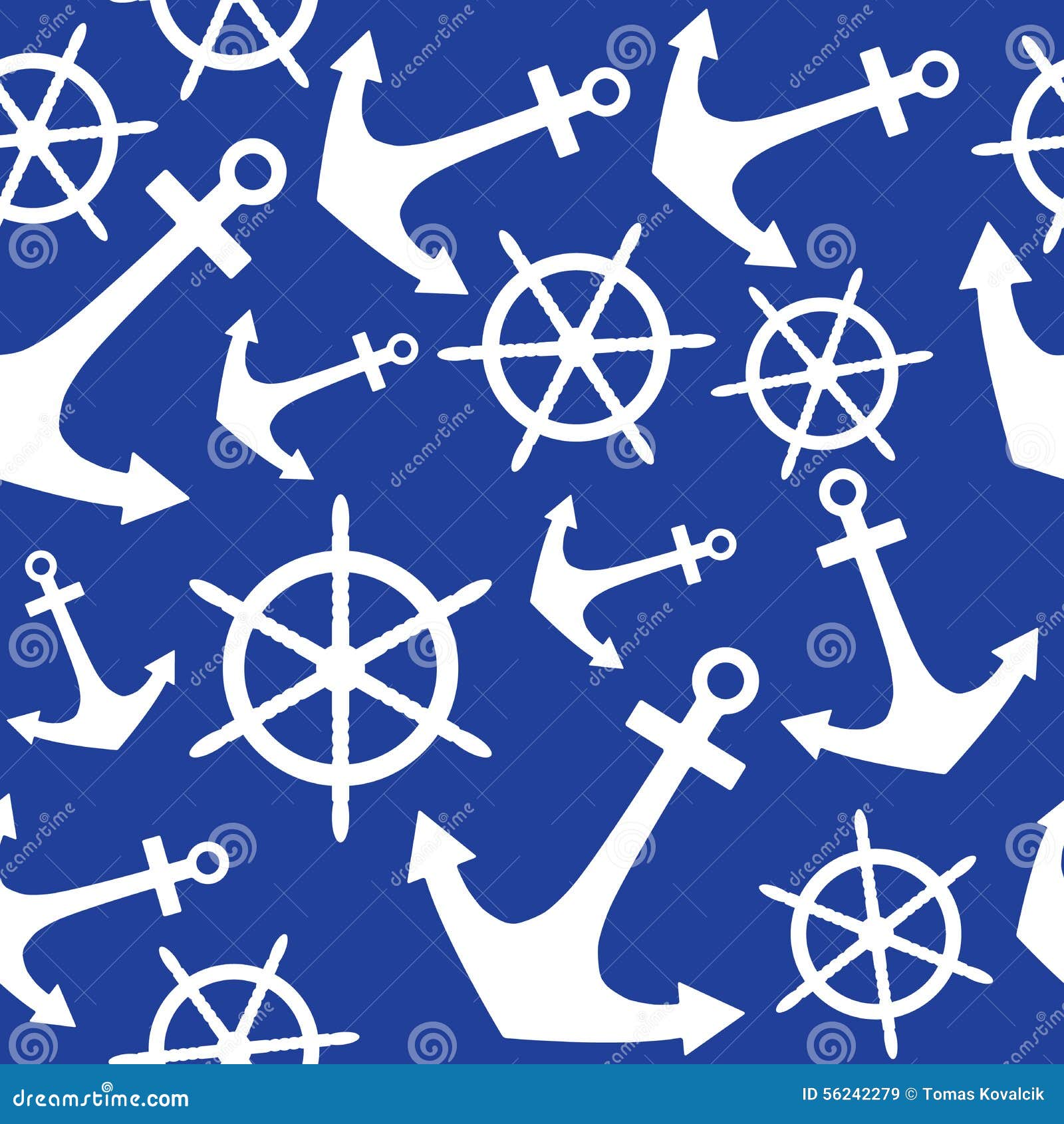 Ancla y timón ilustración del vector. Ilustración de textura - 56242279