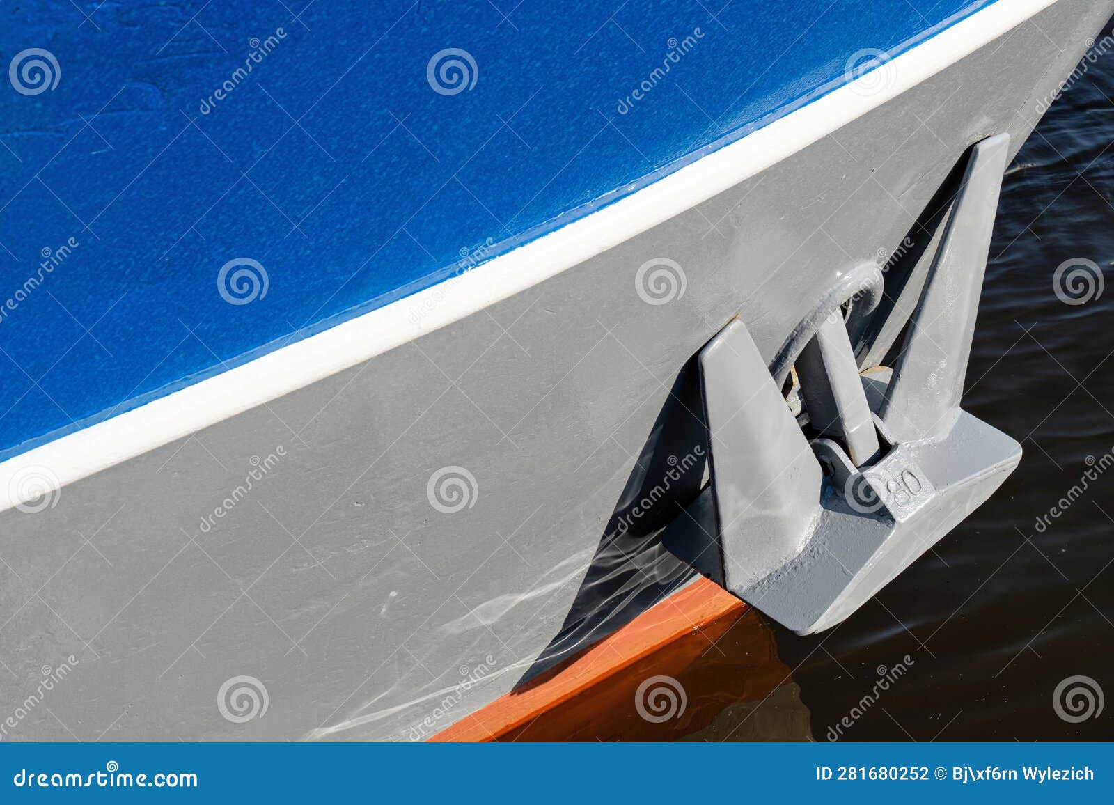 Anclar foto de archivo. Imagen de casco, acero, transporte - 281680252