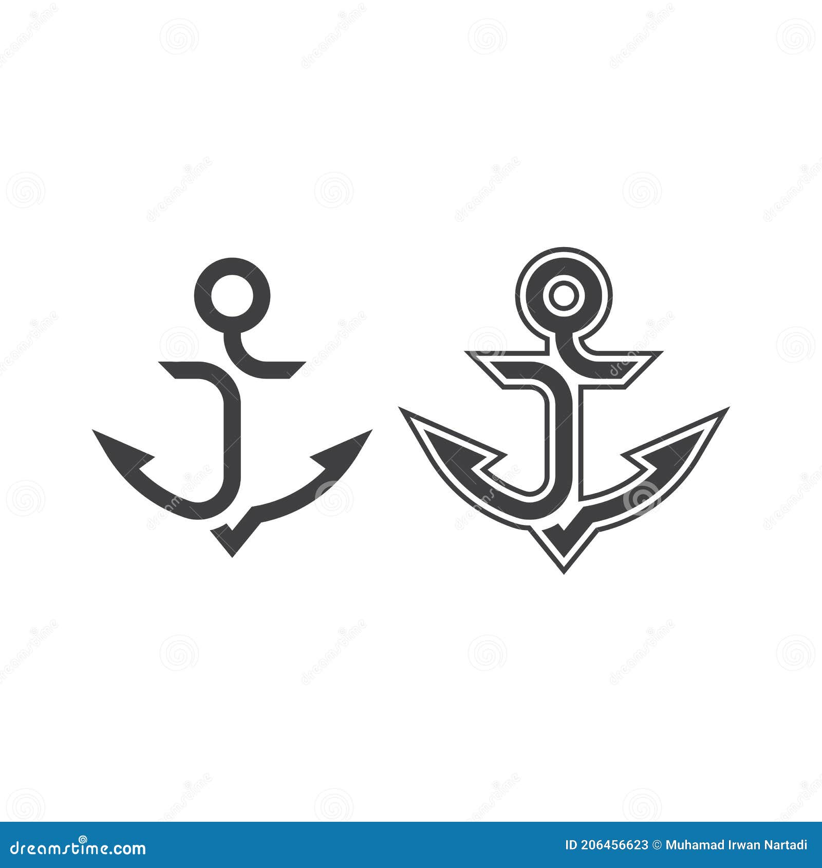 Anclar. Plantilla De Icono De Logotipo Vectorial Ilustración del Vector ...