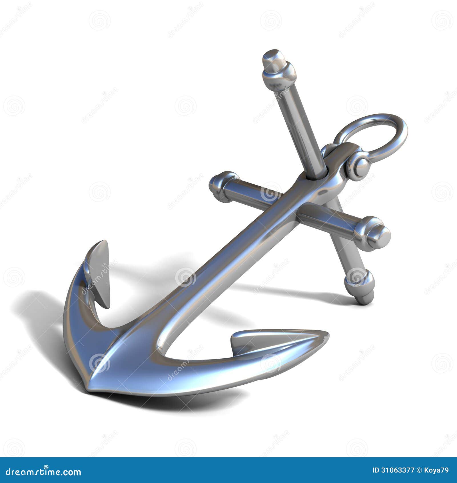 Ancora 3d illustrazione di stock. Illustrazione di vecchio - 31063377