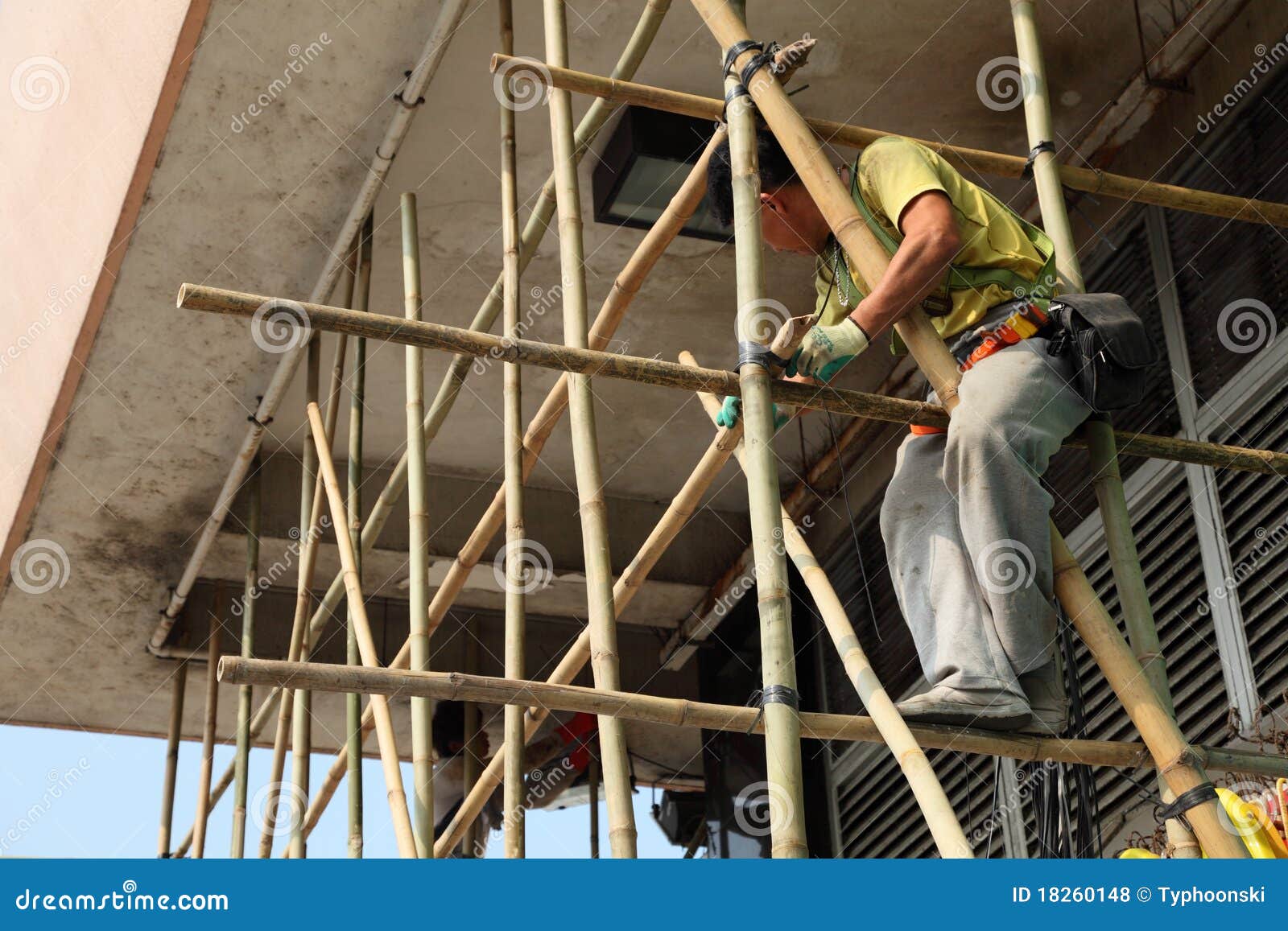 Andaime De Bambu, Hong Kong Foto de Stock Editorial - Imagem de ...