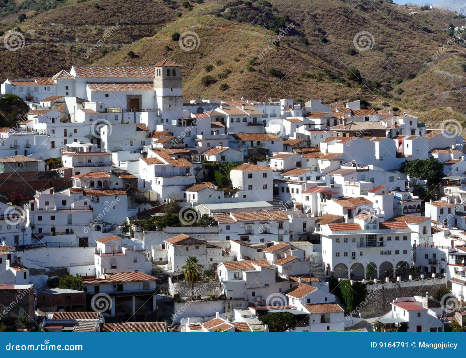 Andalusia Cutar Spansk Bywhite Fotografering för Bildbyråer - Bild av ...
