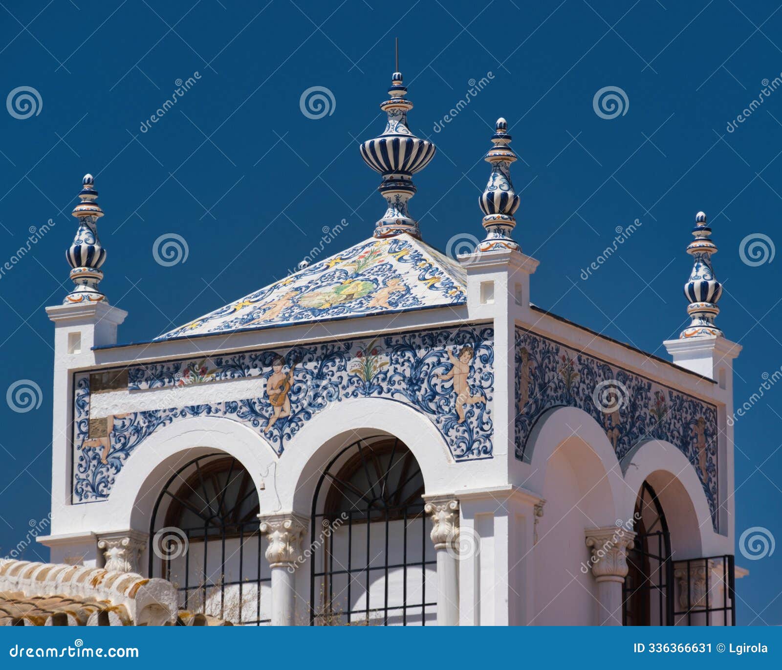 Andalusian architecture stock image. Image of decorated - 336366631
