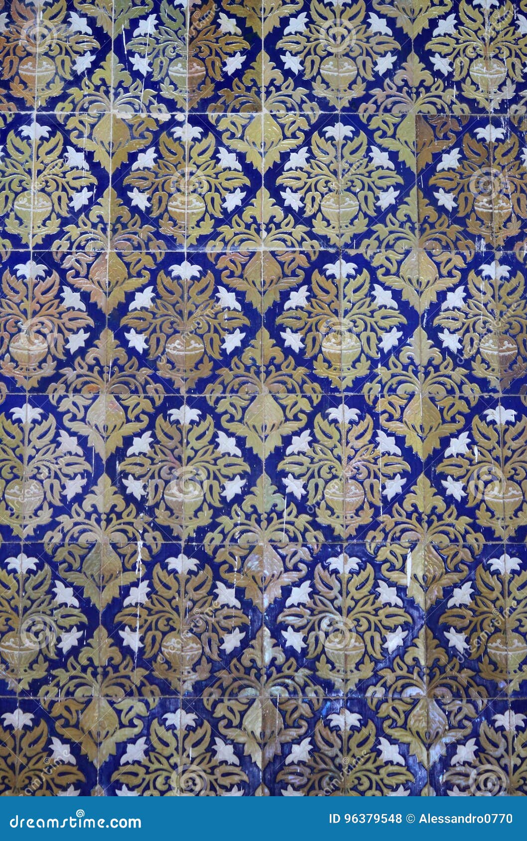 Andalusian Azulejo stock photo. Image of colorful, geometrical - 96379548