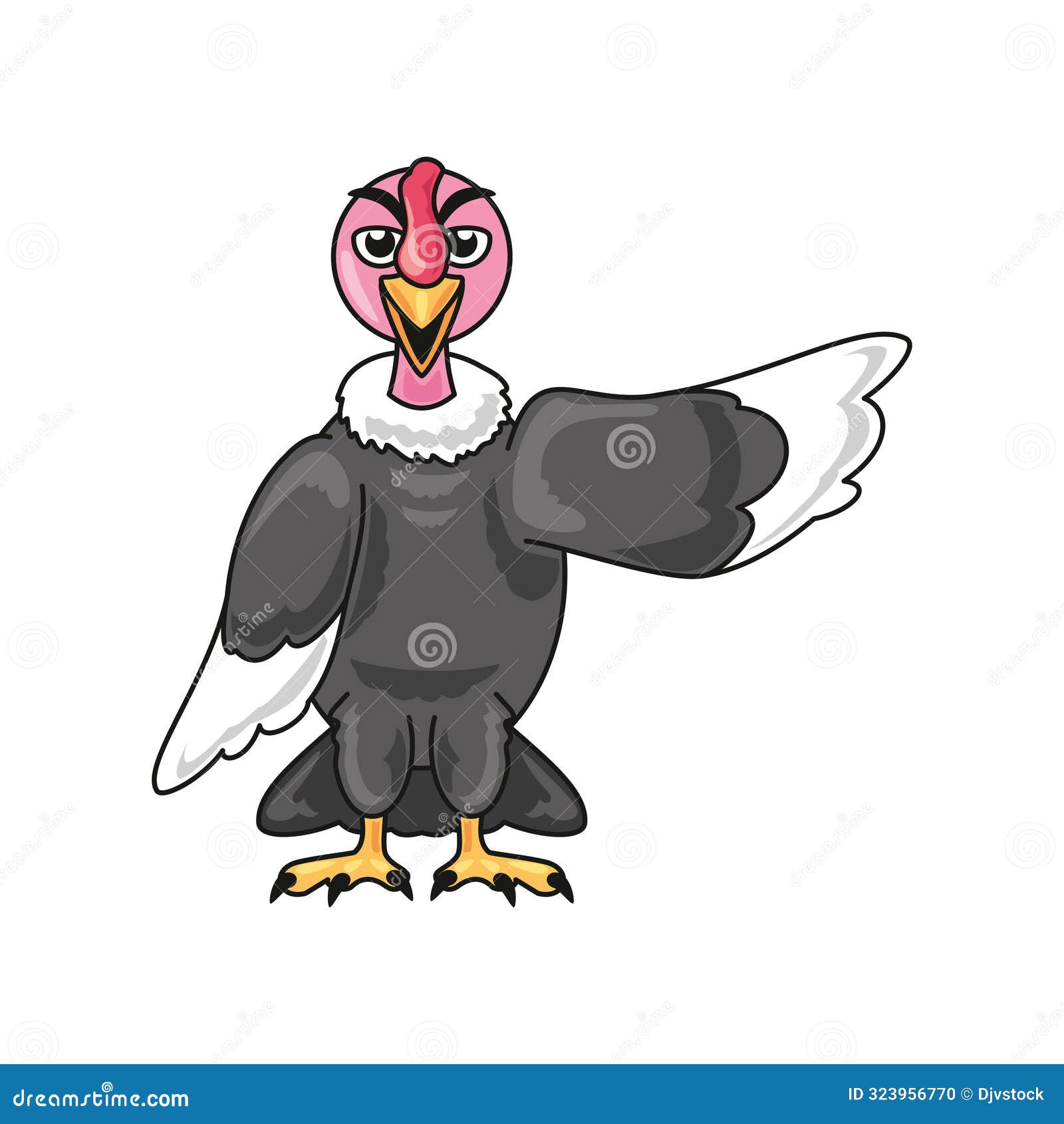 Andean Condor Bird Cartoon Vector Illustration | CartoonDealer.com ...