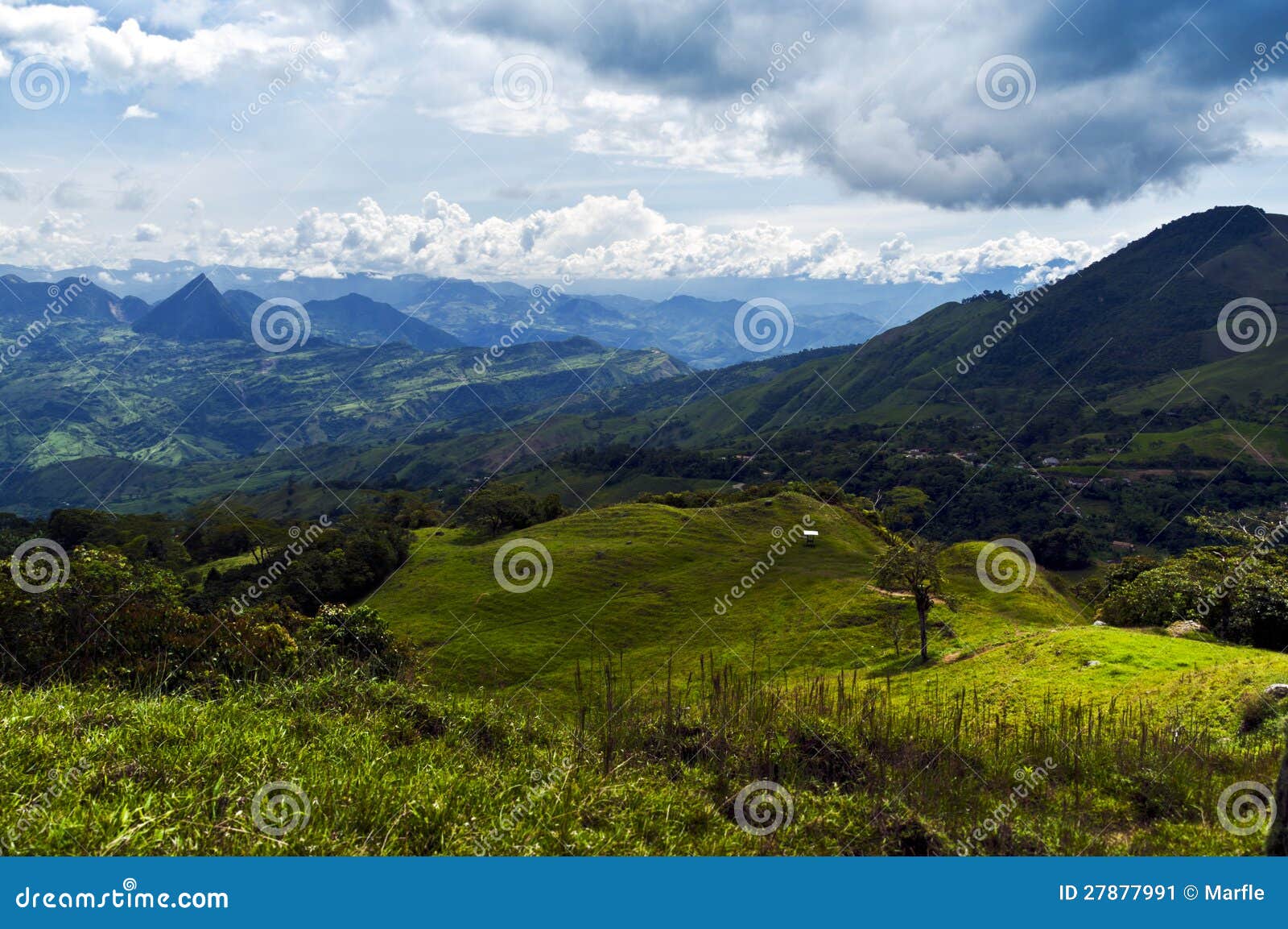 Andean landscape stock image. Image of southamerica, blue - 27877991