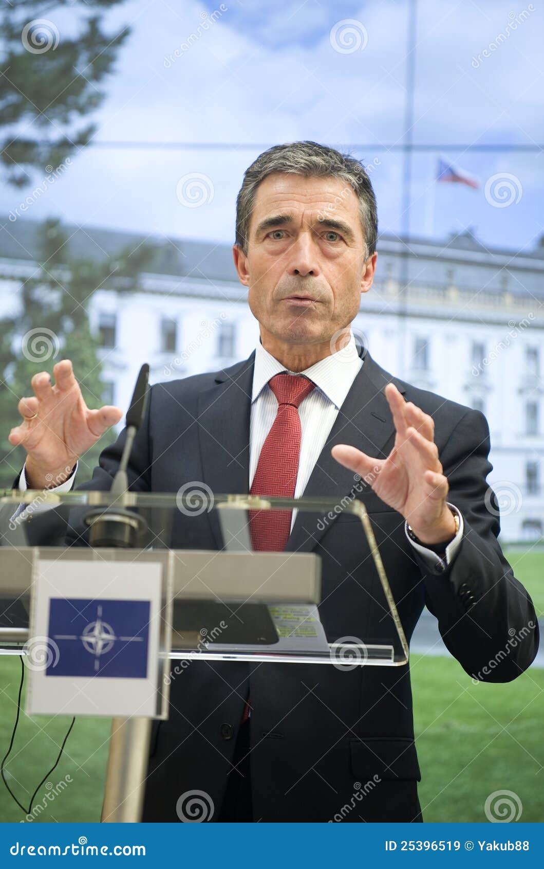Anders Fogh Rasmussen editorial stock image. Image of danish - 25396519