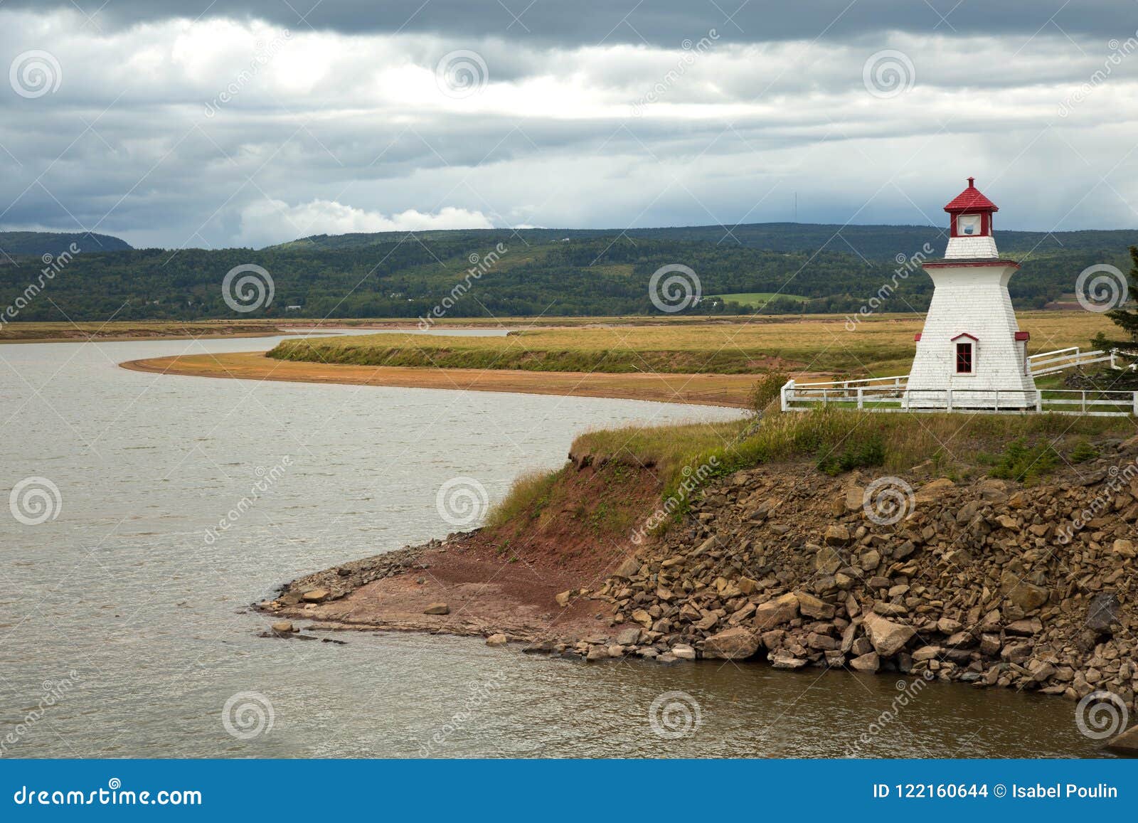 Anderson Hollow Lighthouse in New Brunswick Stock Photo - Image of ...