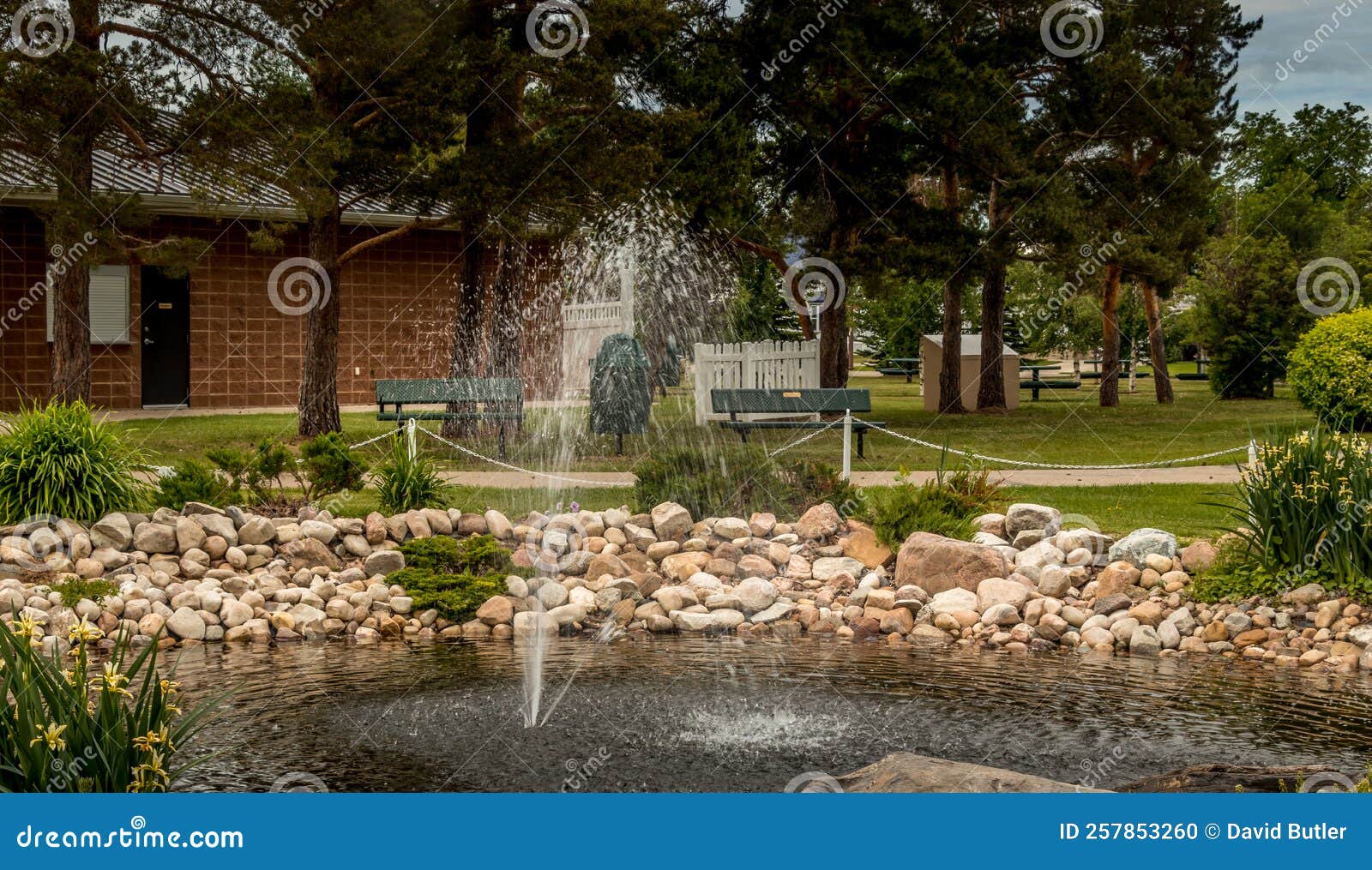 Anderson Park in Downtown Three Hills Alberta Canada Stock Photo ...