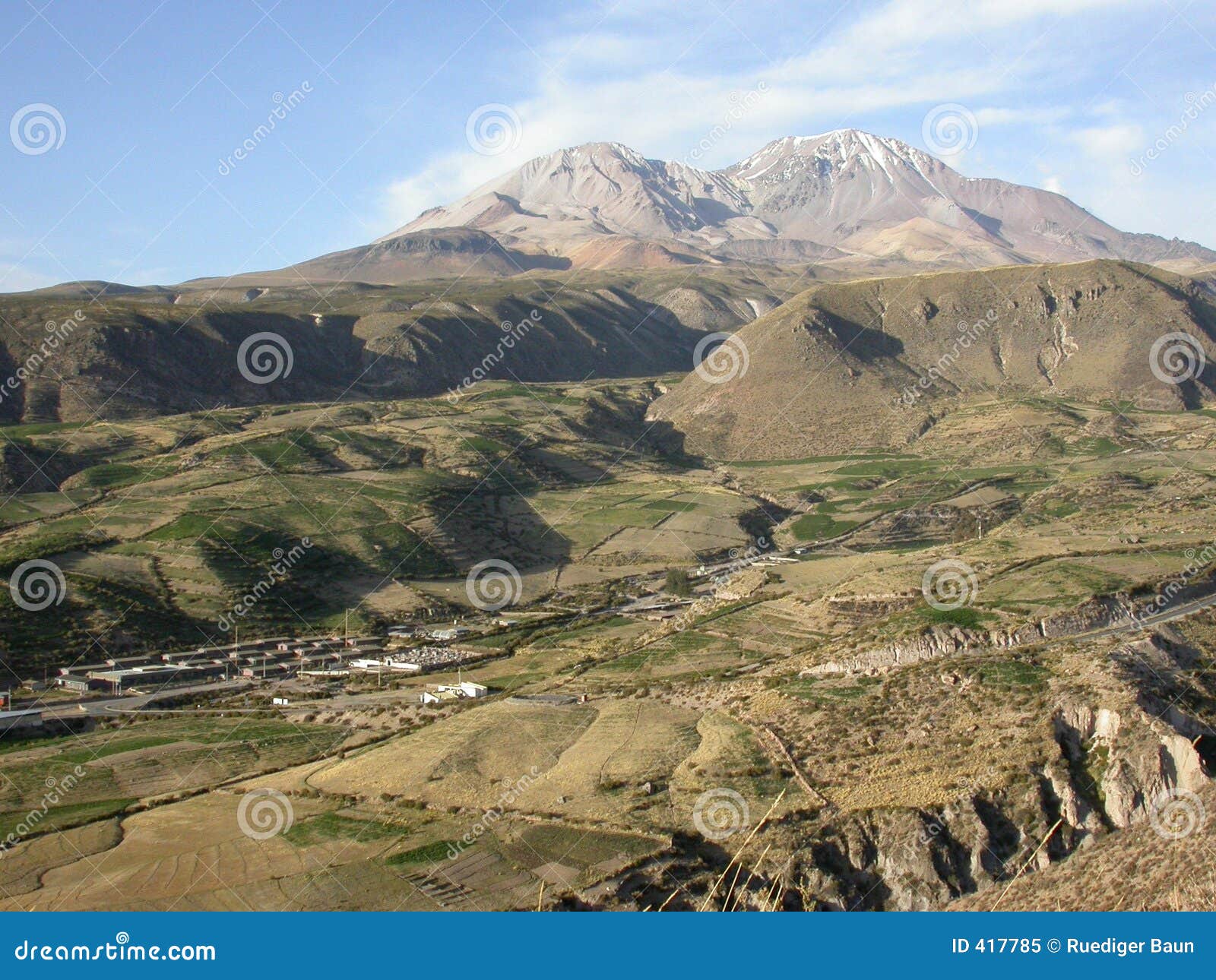 In the Andes stock image. Image of mountain, south, village - 417785