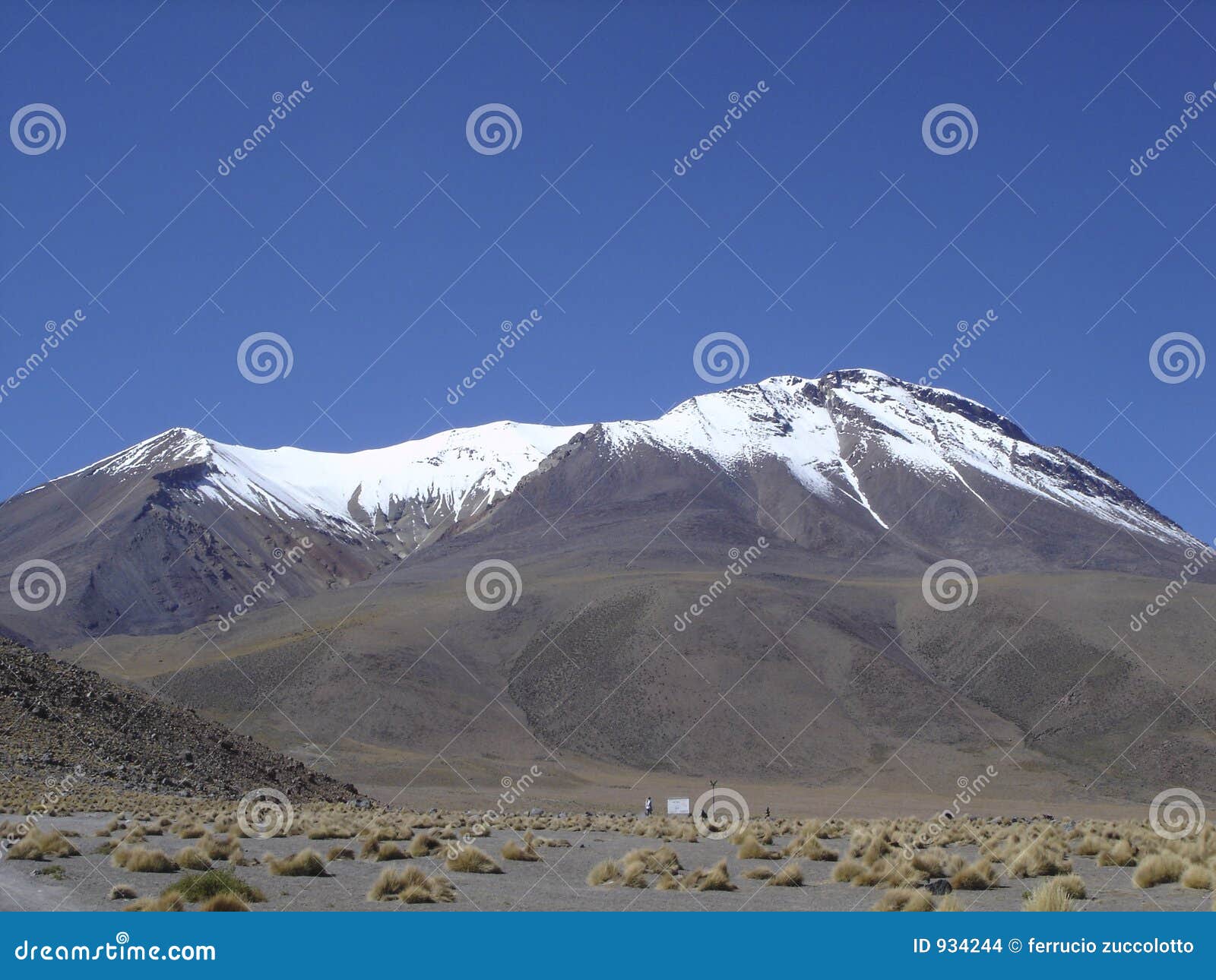 Andes Mountain Range with Snow at the Peaks. Stock Photo - Image of ...