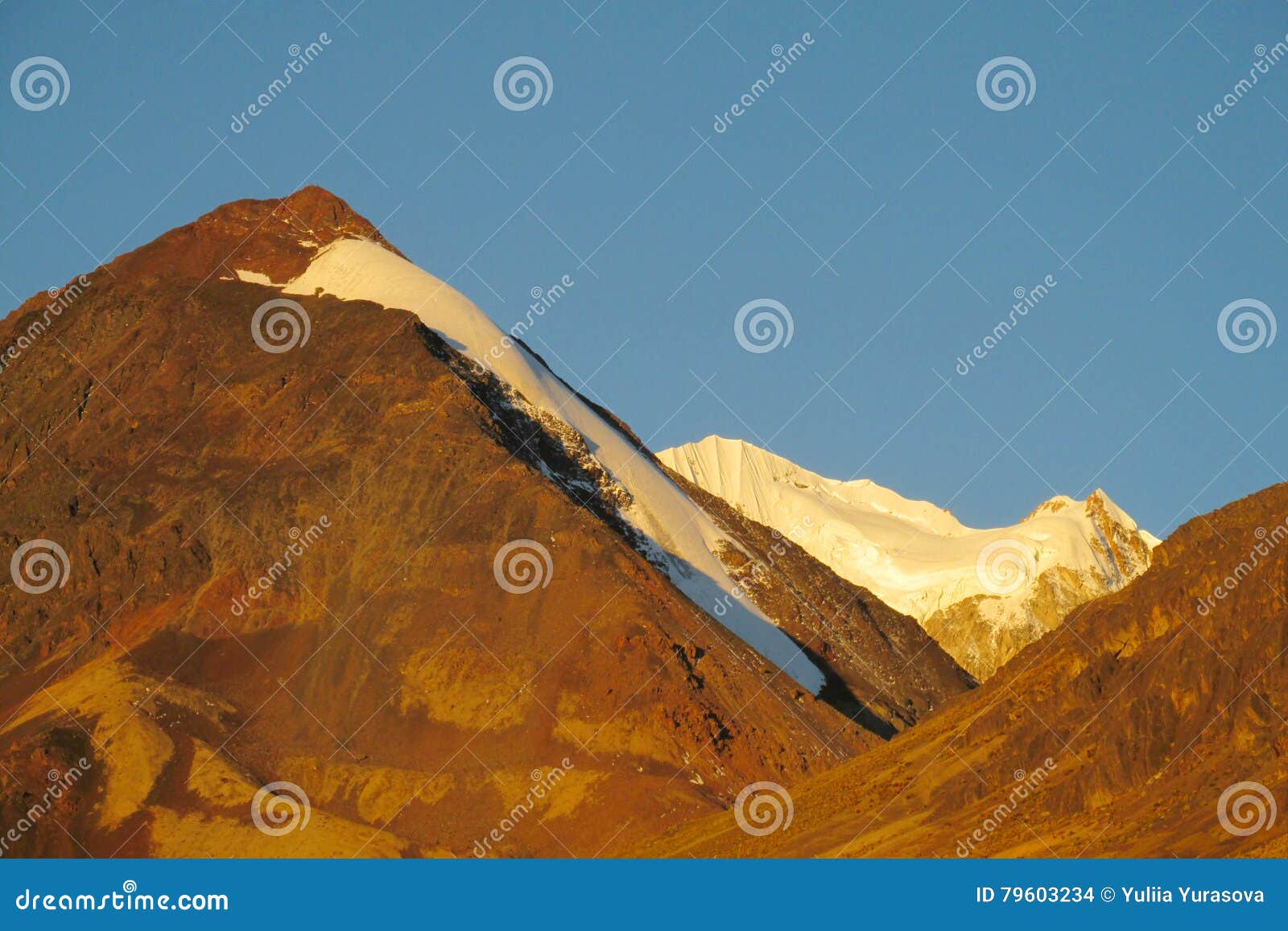 Andes mountains at sunset stock photo. Image of cerro - 79603234