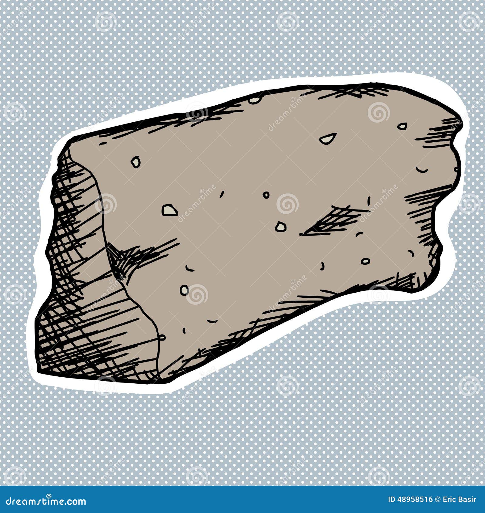 Andesite Rock Sample stock illustration. Illustration of drawn - 48958516