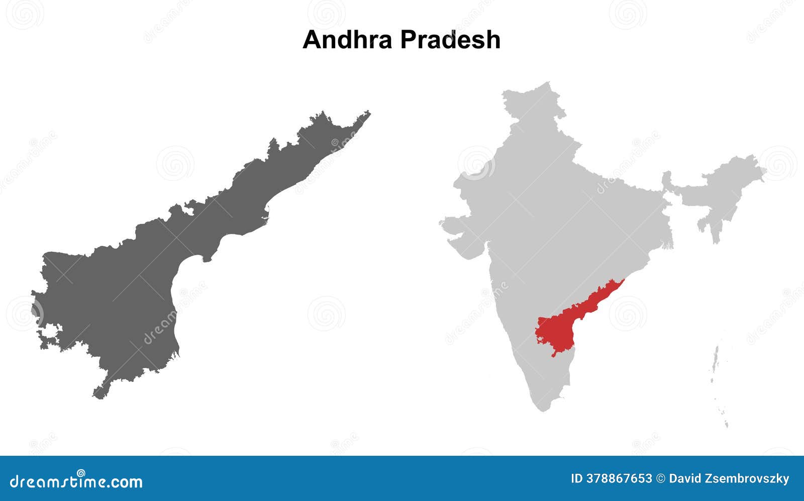 Andhra Pradesh Map Of Indian State. Andhra Pradesh Map Illustration ...