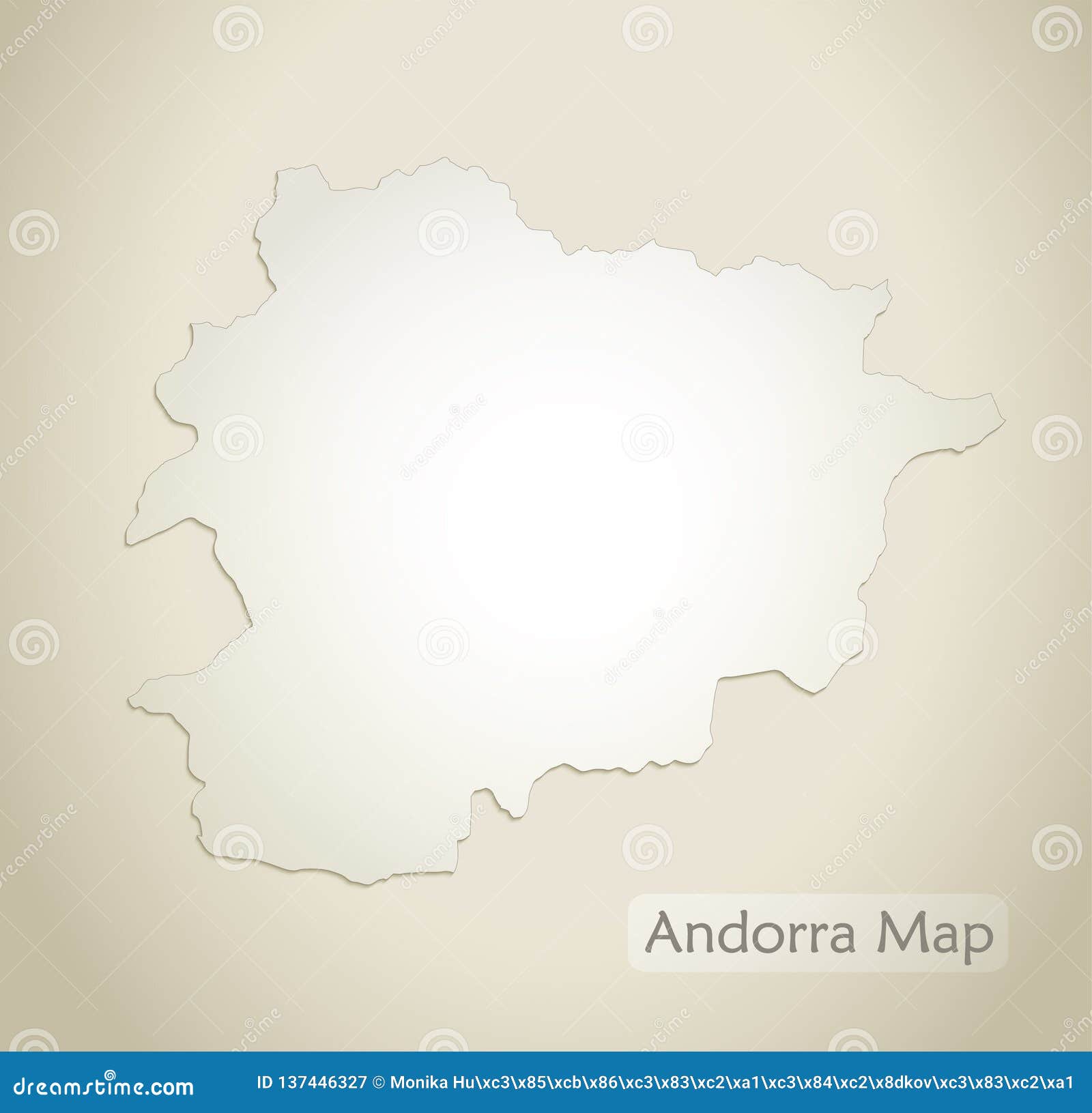 Blank Map Of Andorra. High Quality Map Parishes Of Andorra On ...