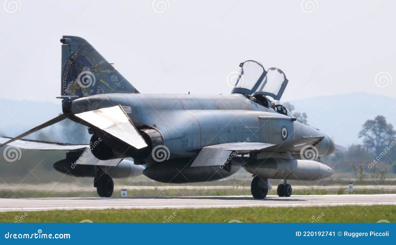 Mcdonnell Douglas F 4 Phantom Ii Of Hellenic Air Force Editorial Photo Image Of Flying
