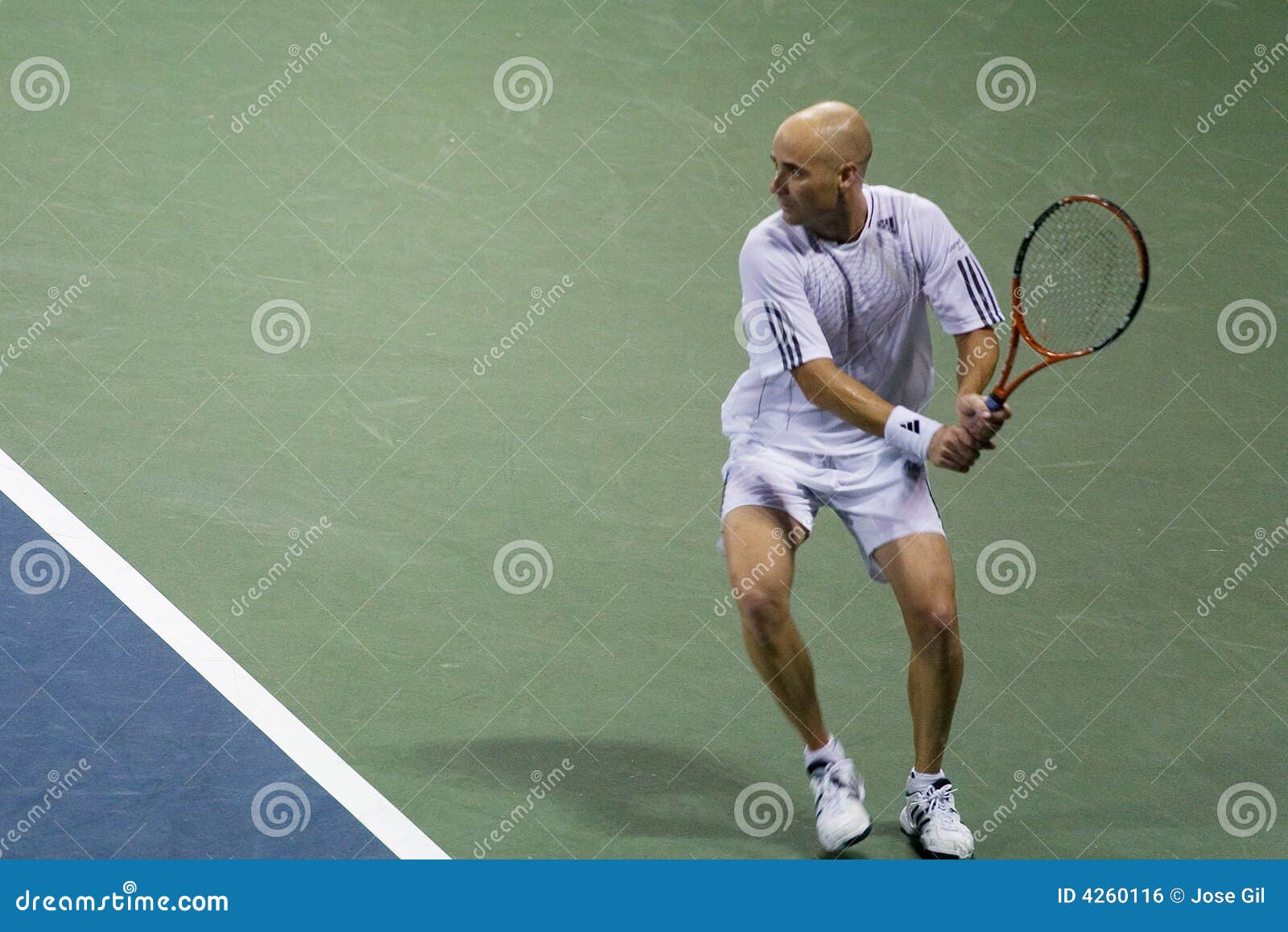 Andre Agassi editorial photo. Image of racket, return - 4260116