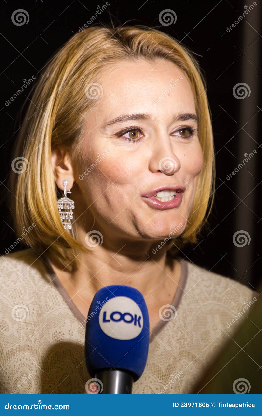 Andreea Esca editorial photo. Image of interview, monden - 28971806