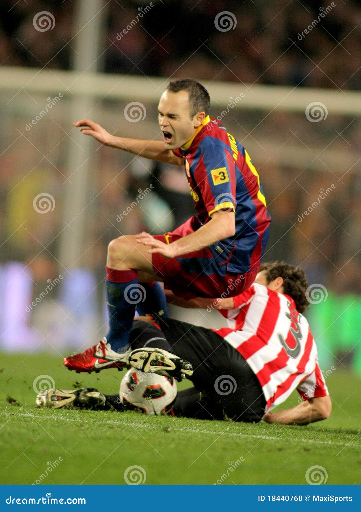 Andres Iniesta of Barcelona Editorial Image - Image of bodily, playing ...