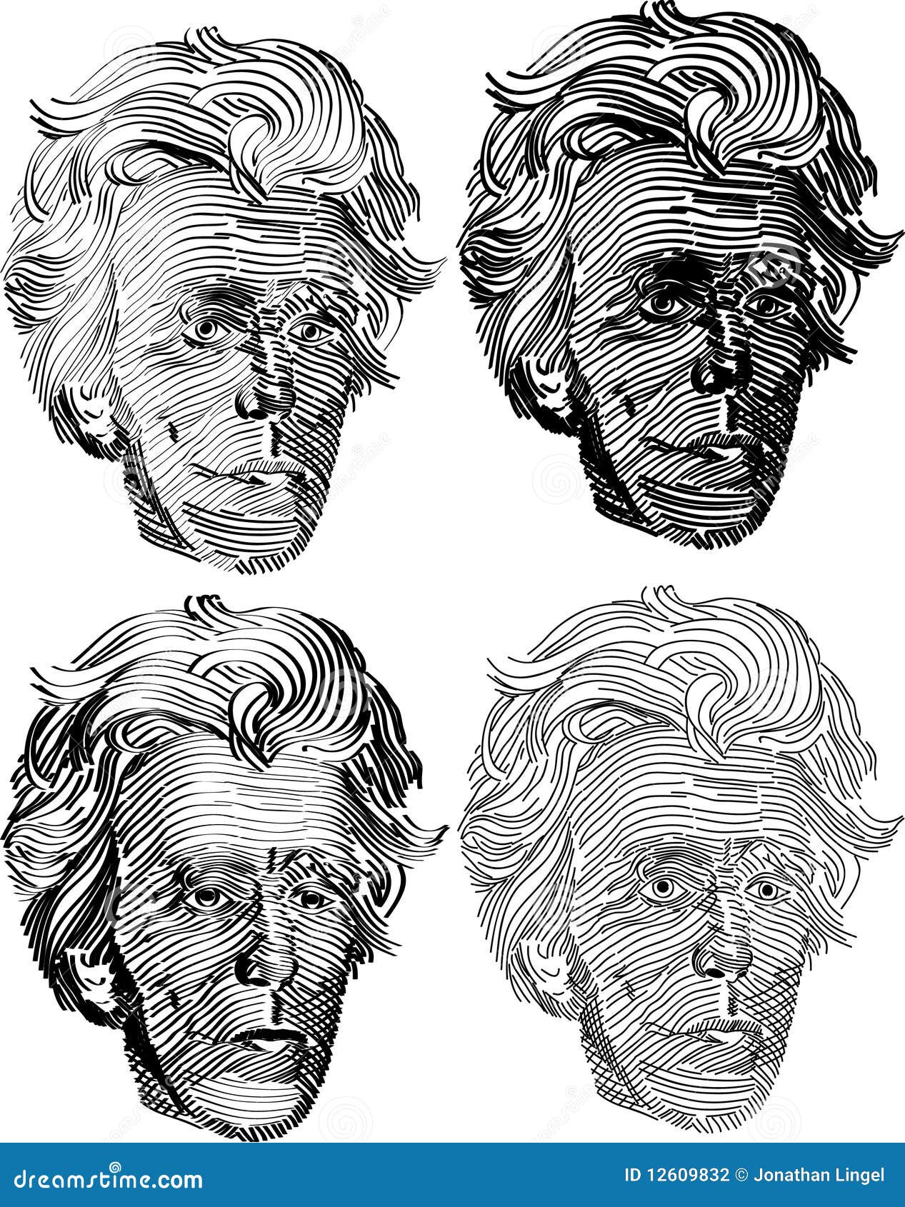 Andrew Jackson stock illustration. Illustration of face - 12609832