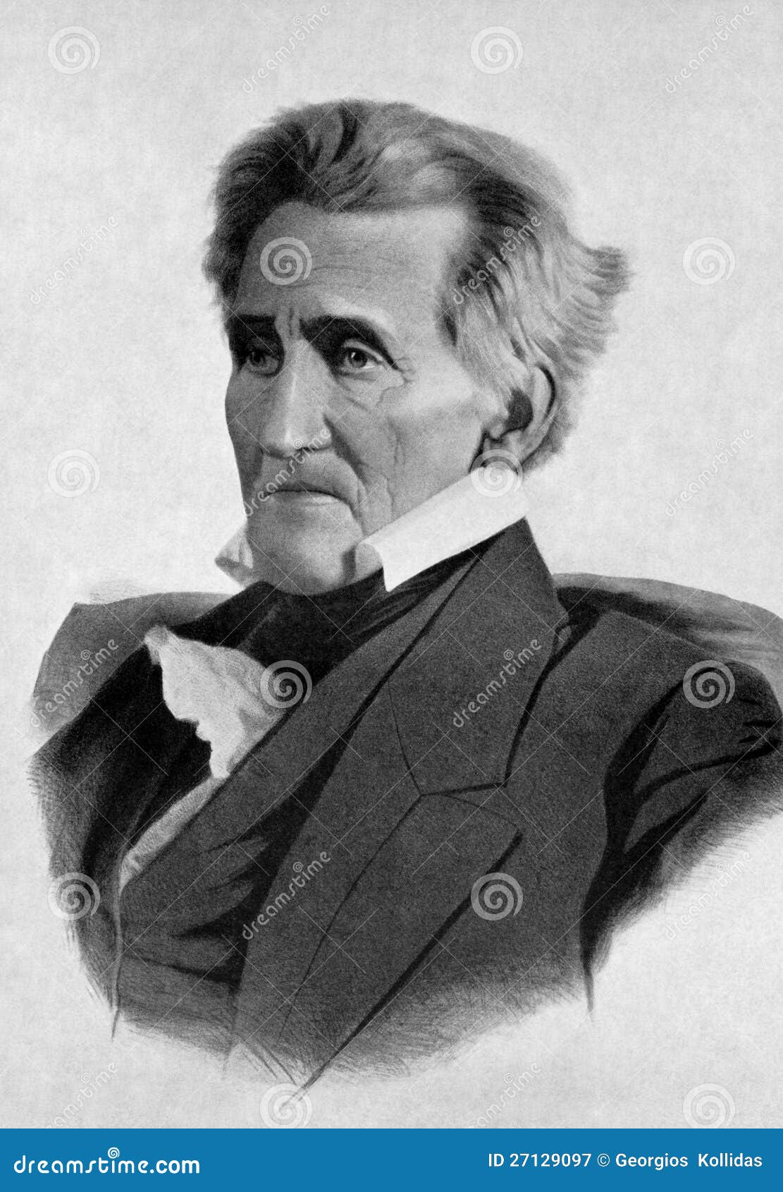 Andrew Jackson Silhouette Stock Image | CartoonDealer.com #18374119