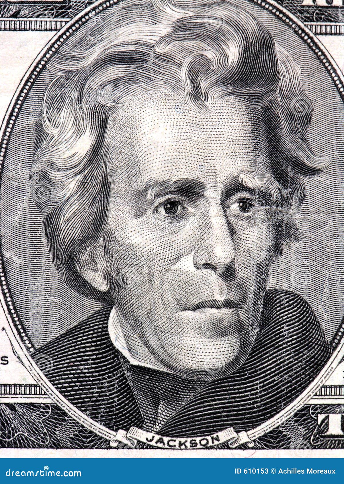 Andrew Jackson stock image. Image of blur, finance, reserve - 610153