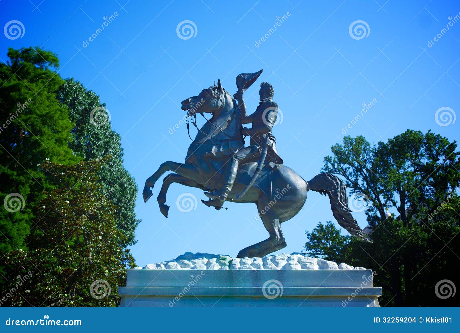 Andrew Jackson Statue Lafayette Square Foto de archivo - Imagen de ...