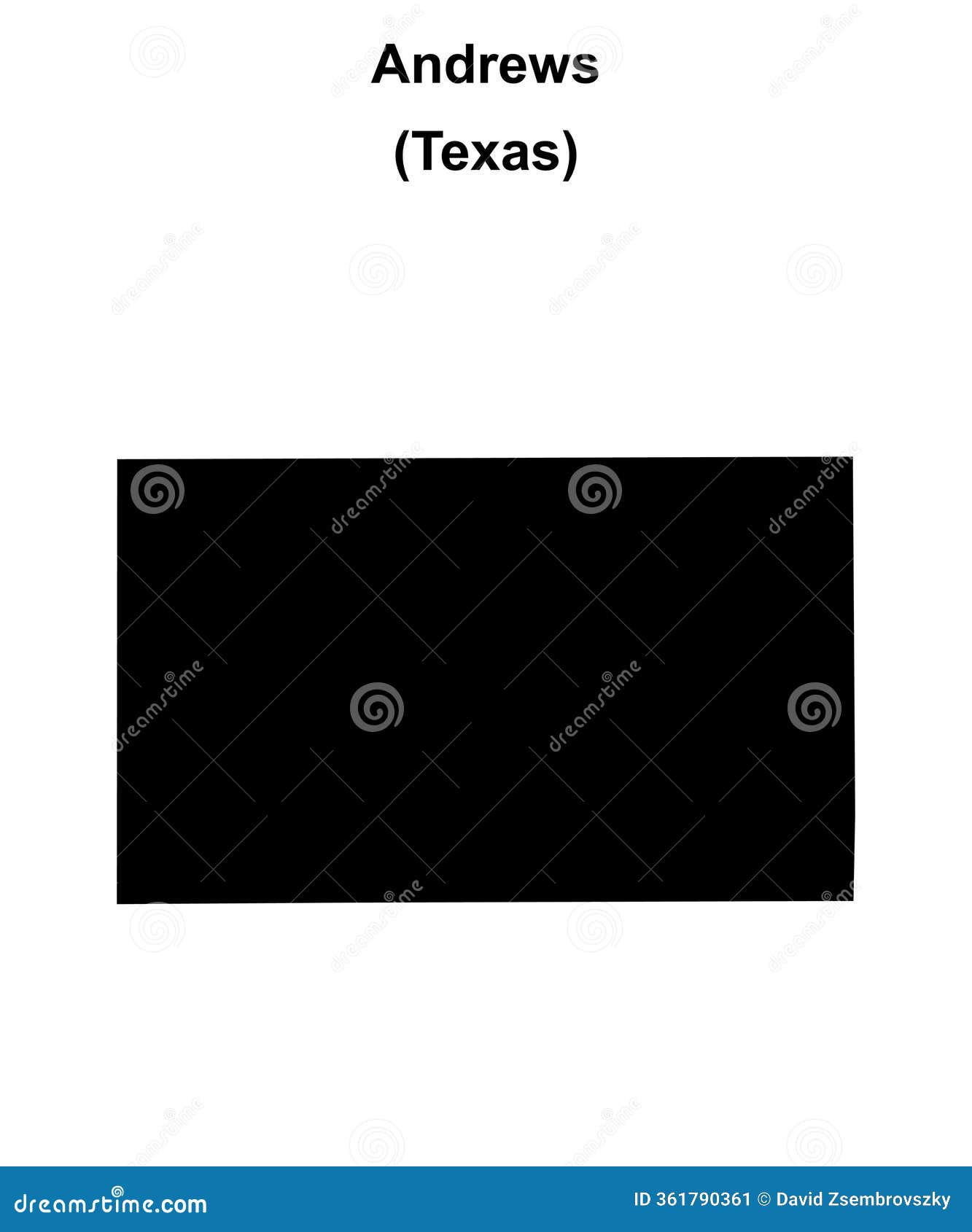 Andrews outline map stock illustration. Illustration of shape - 361790361