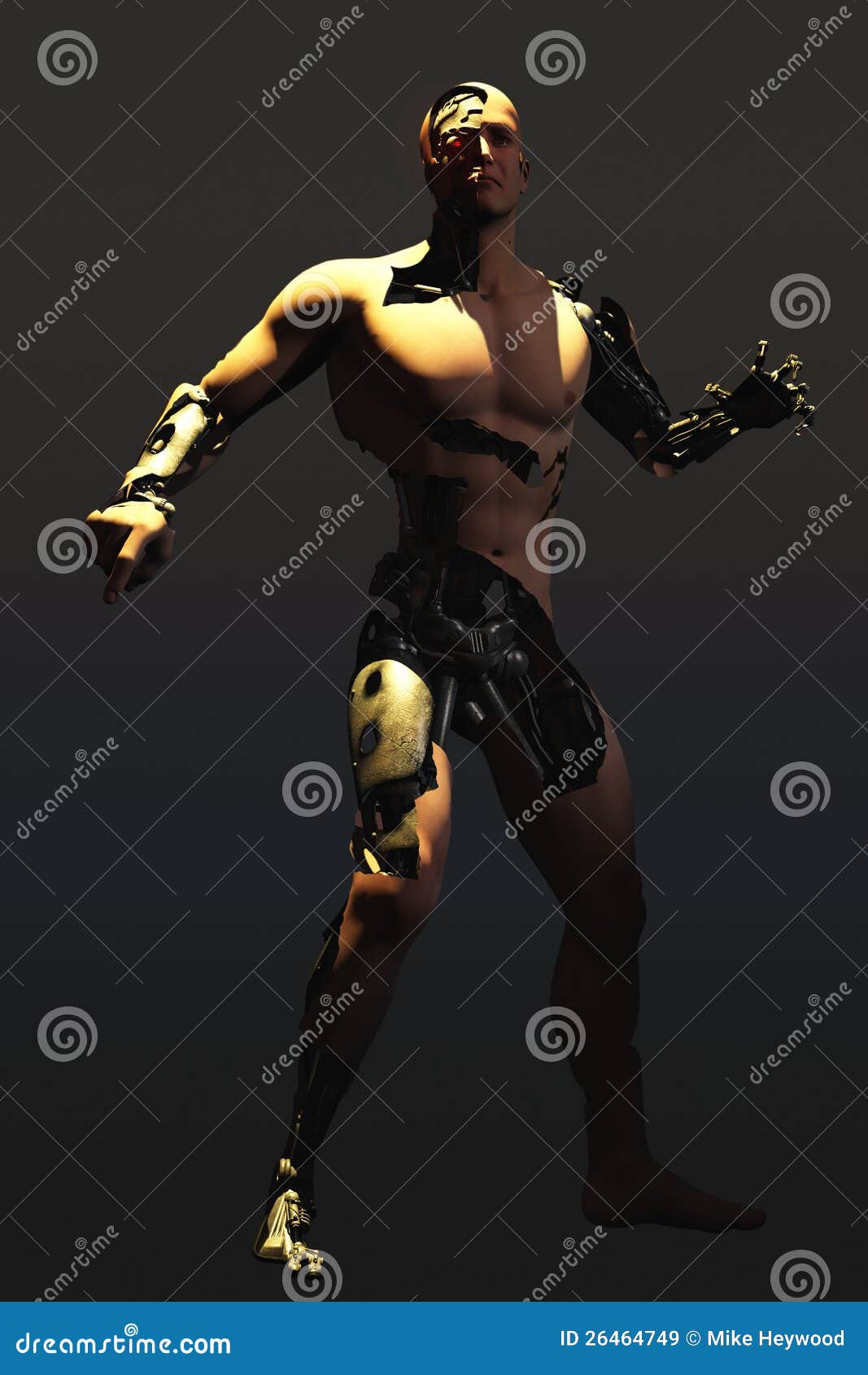 Android stock illustration. Illustration of fiction, metal - 26464749