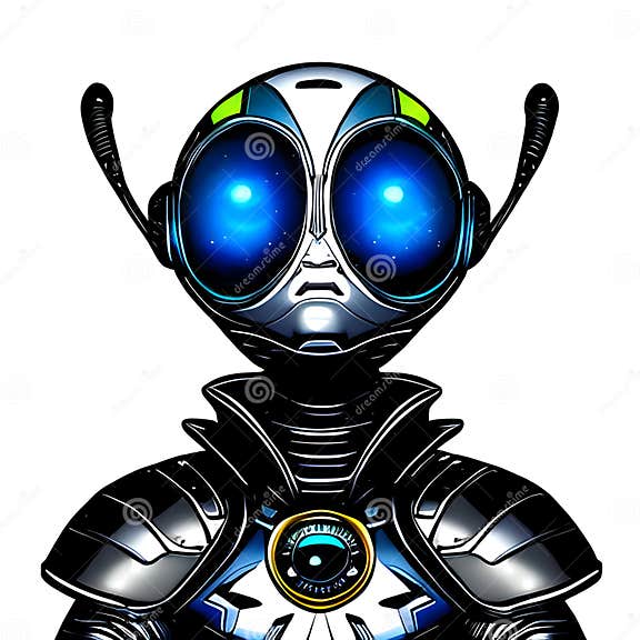 Android alien stock illustration. Illustration of book - 271902958