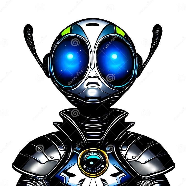 Android alien stock illustration. Illustration of book - 271902958