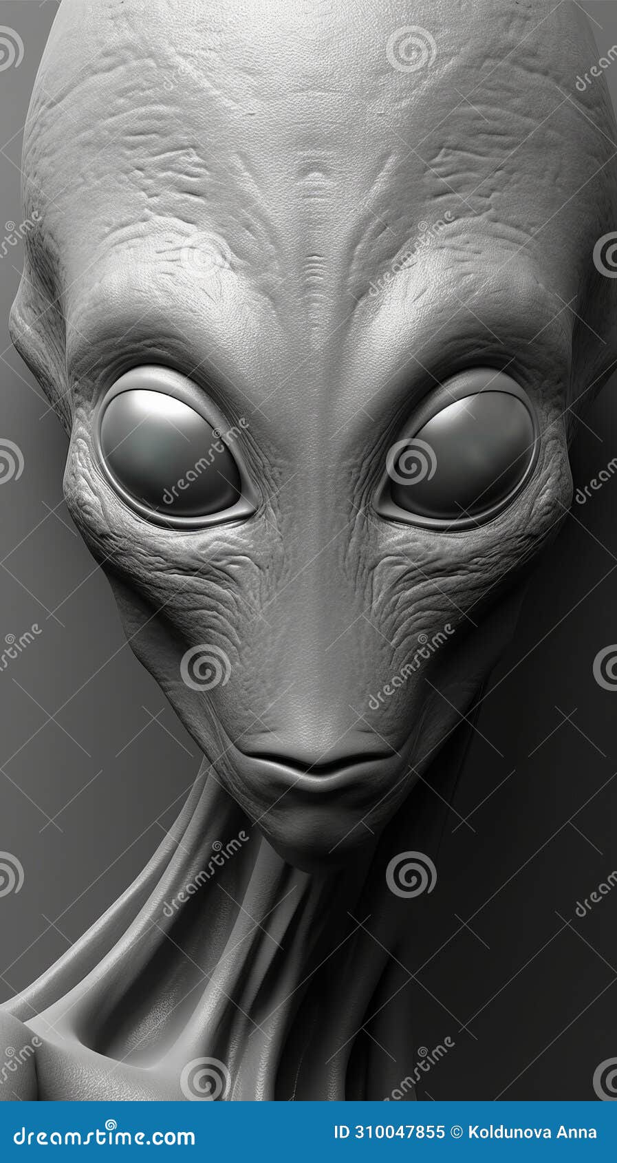 An android alien face stock illustration. Illustration of intelligent ...