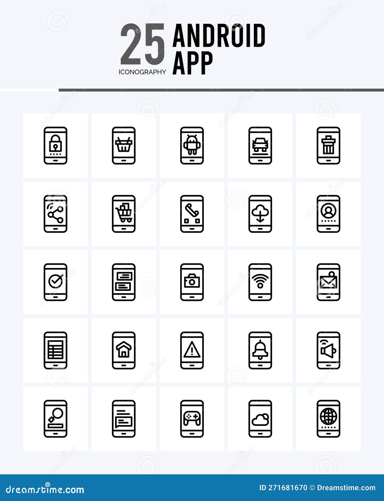 Android Kitkat Icons Vector