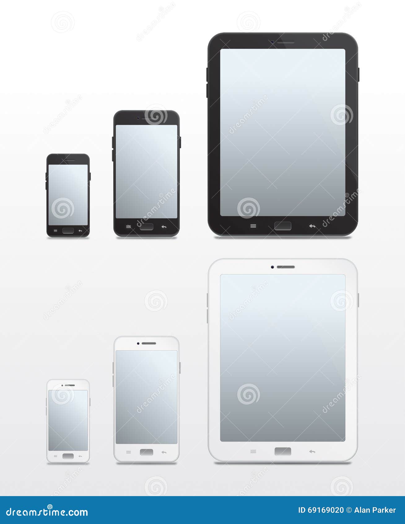 Android-Based Phones and Tablets - Vector Stock Vector - Illustration ...