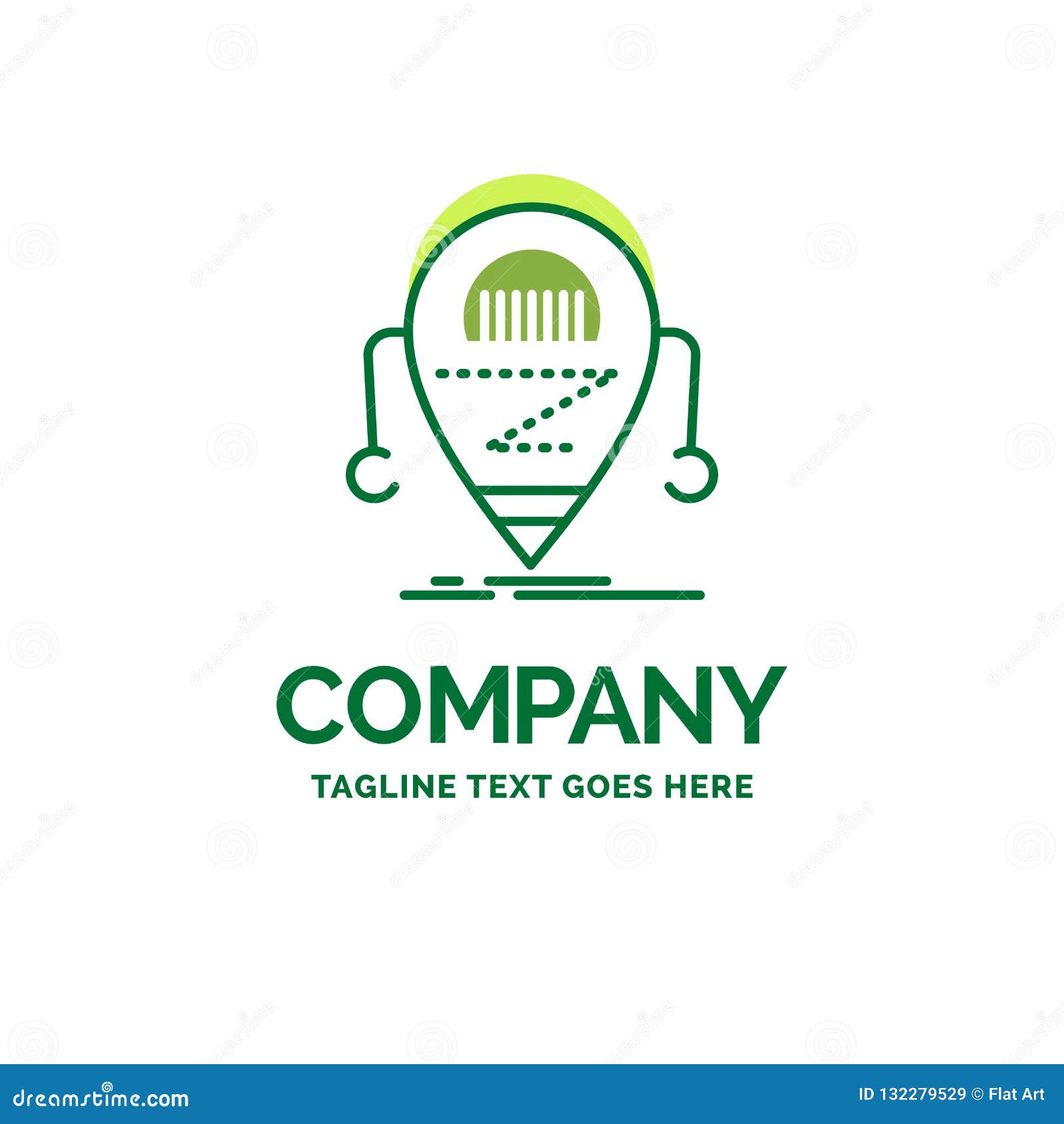 Android, Beta, Droid, Robot, Technology Flat Business Logo Templ Stock ...