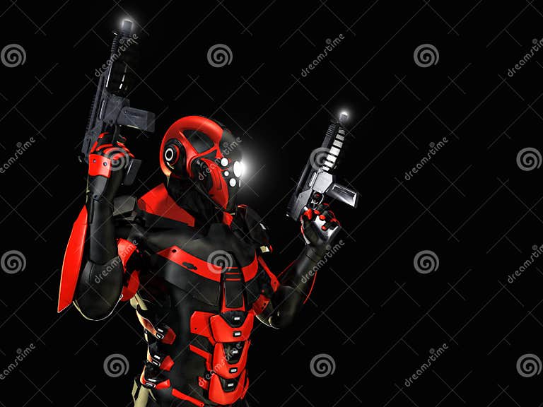 Android character stock illustration. Illustration of cyborg - 32324168