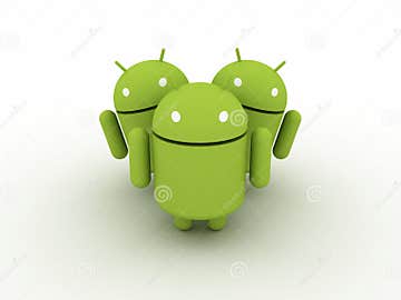 Android Character Group editorial photo. Illustration of platform ...