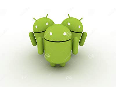 Android Character Group editorial photo. Illustration of platform ...