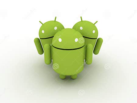 Android Character Group editorial photo. Illustration of platform ...