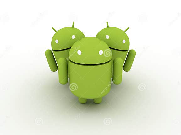 Android Character Group editorial photo. Illustration of platform ...
