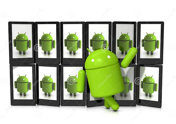 Android Character Strutting Editorial Photography - Illustration of ...