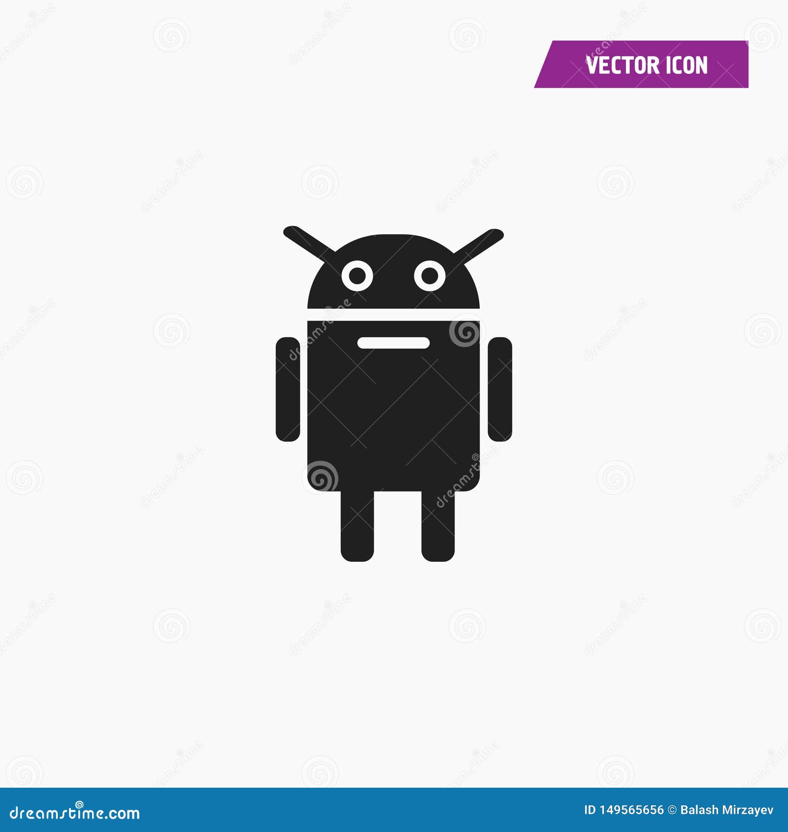 Android Classic Emblem Icon Editorial Photo - Illustration of button ...