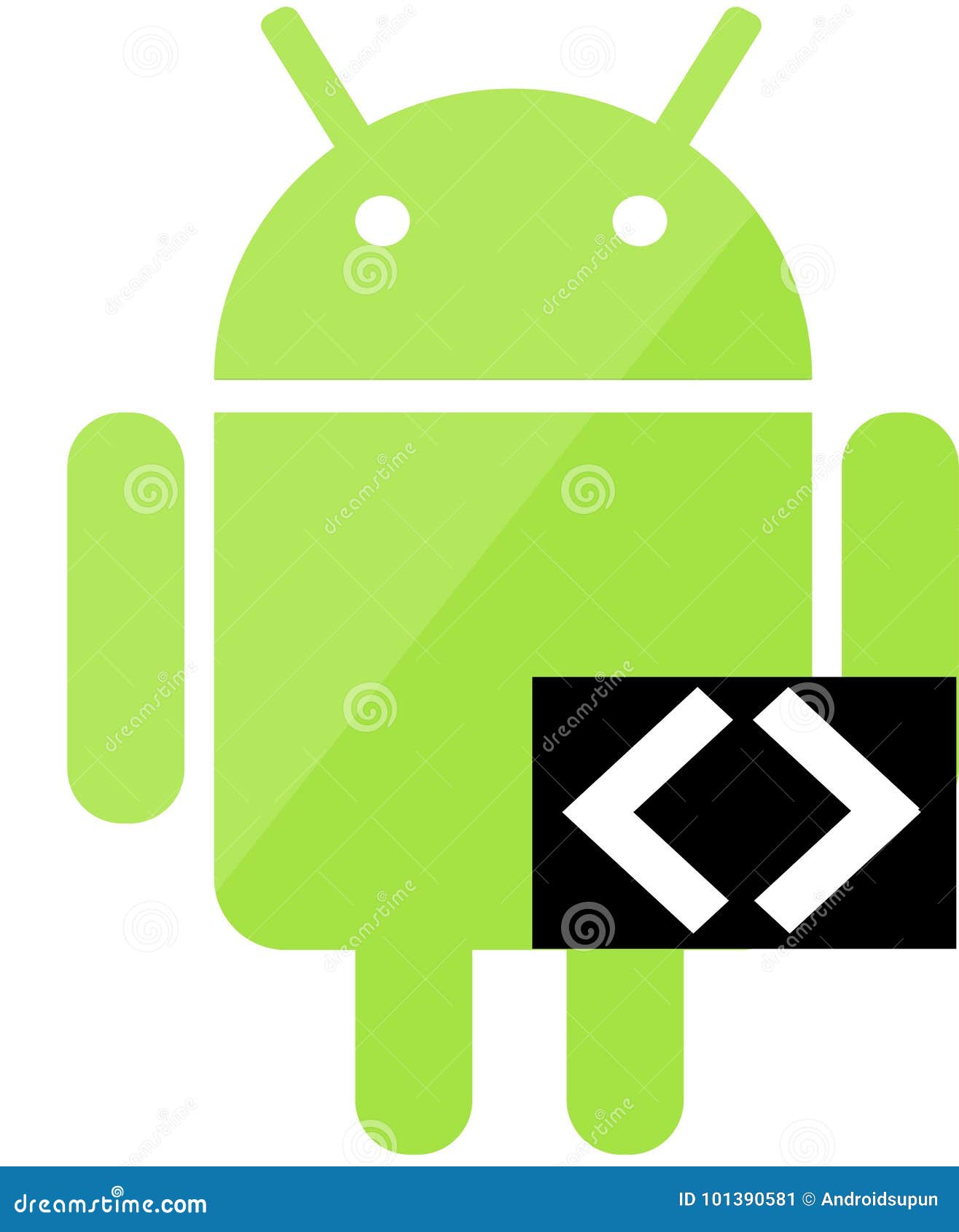 Android coding icon editorial photo. Illustration of design - 101390581