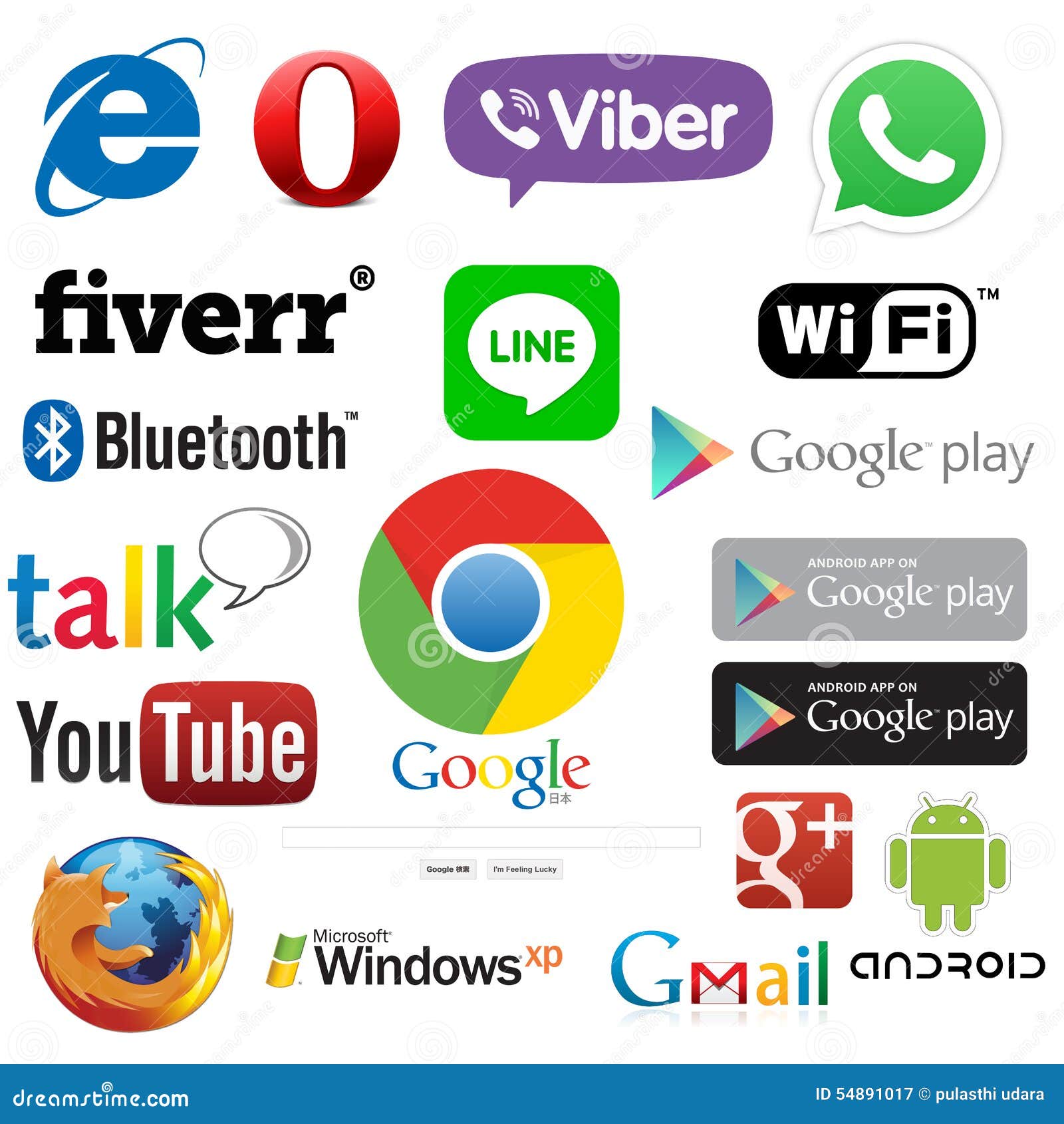 Android, Computador E Logotipos Da Aplicação Web Fotografia Editorial ...