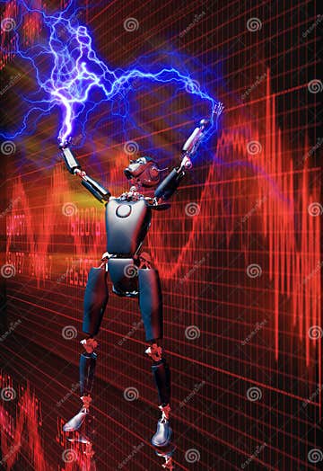 Android Creation by Artificial Intelligence Stock Illustration ...