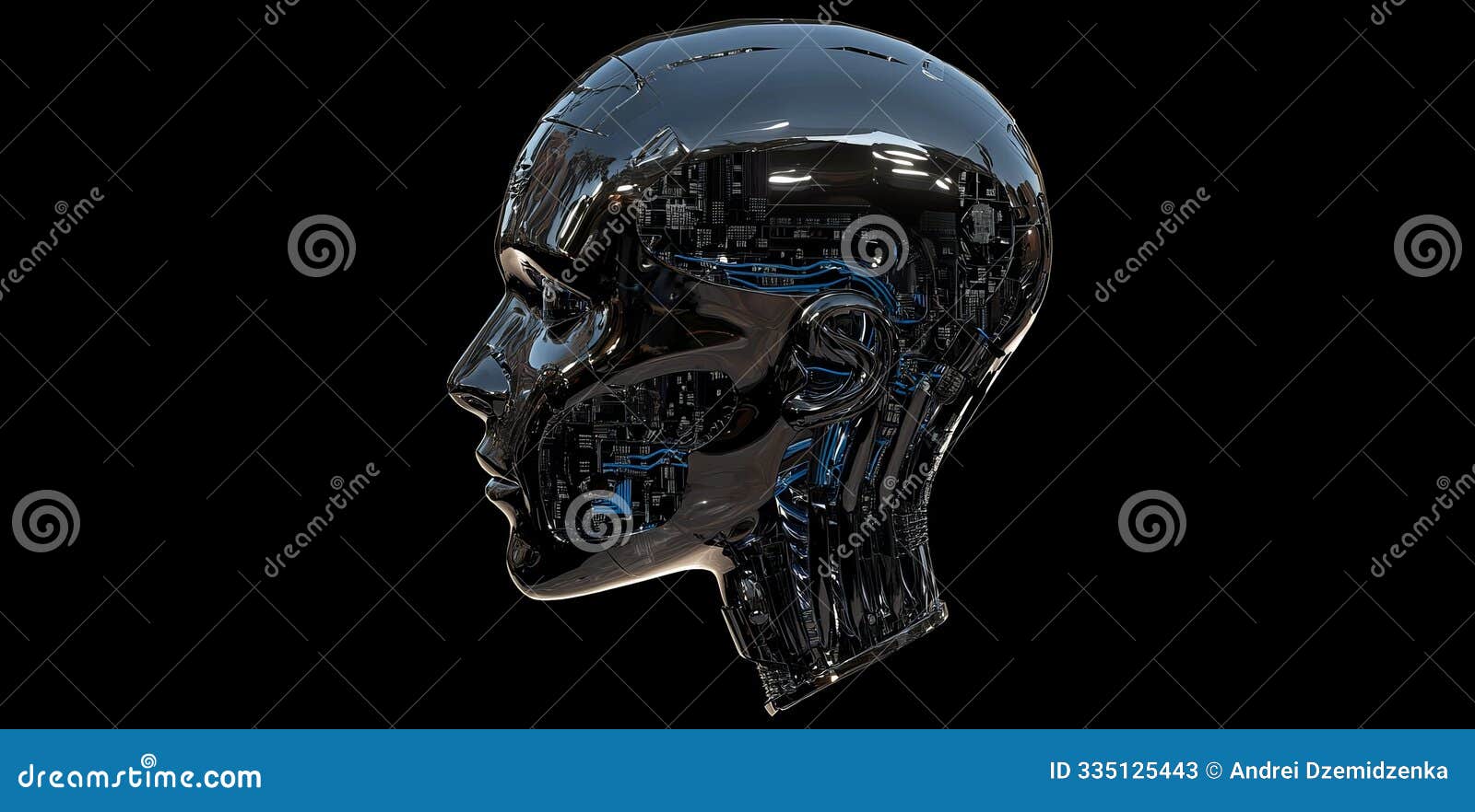 An Android Face, a Portrait of a Female Robot, a Concept Image, a Stock ...